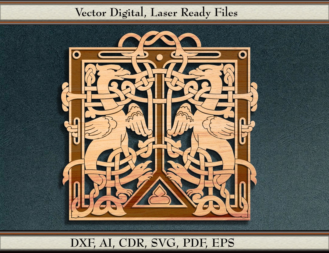 Celtic Knot, Framed Motif, Vector, #1, Svg, Dxf, Ai, Cdr, Pdf, Eps ...