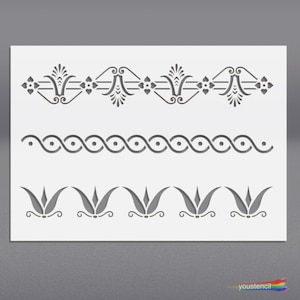 Greek Decorative Borders Stencil, for Walls Art and Furniture: ST53 - Etsy