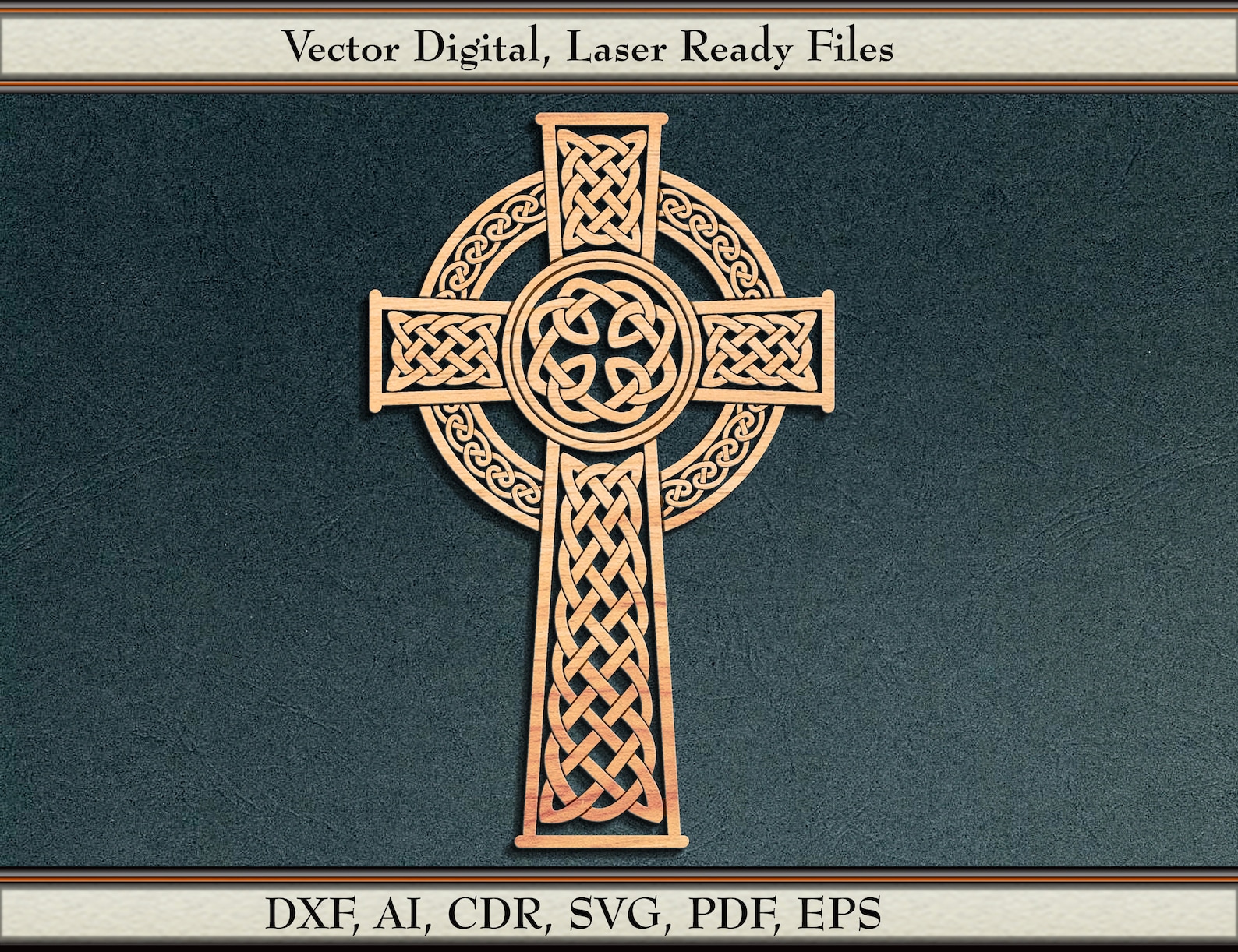 Celtic Cross Vector 1 Svg Dxf Ai Cdr Pdf Eps. for - Etsy