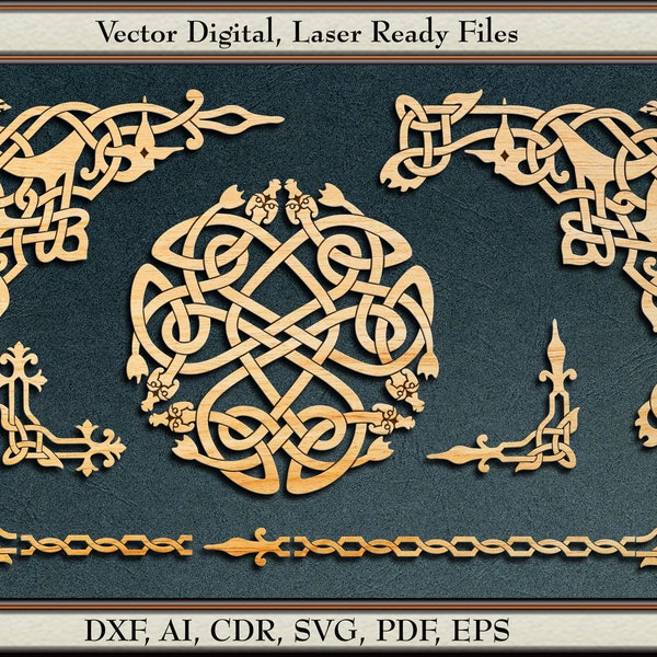 Celtic Knot Corner Svg - Etsy