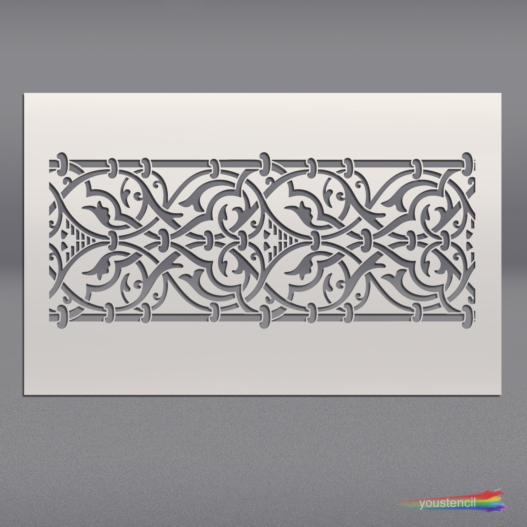 Moroccan Border Stencil. Large. for Walls & Art ST73 L - Etsy Canada