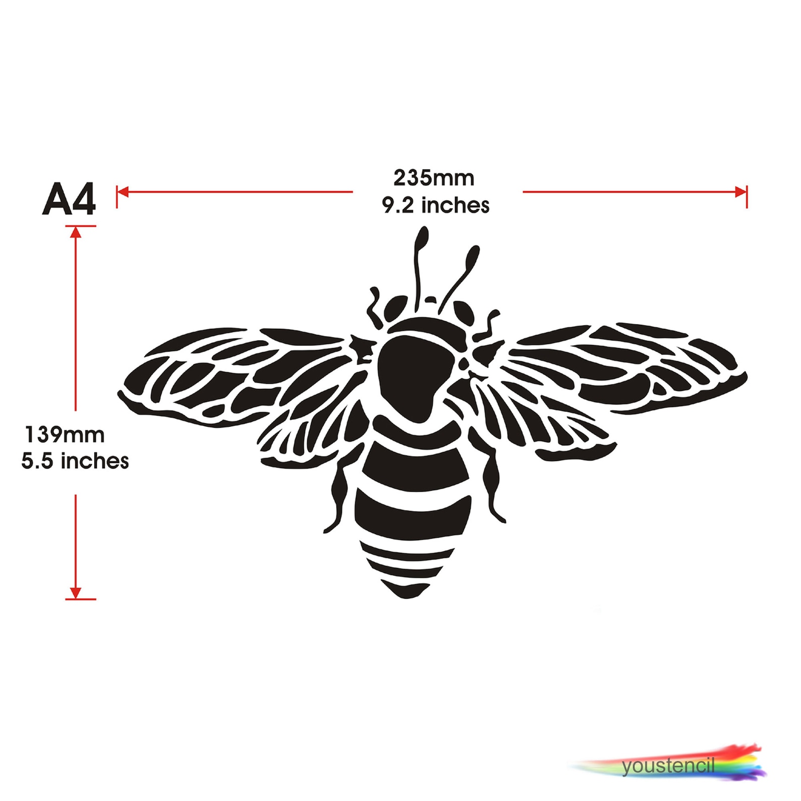 Bumble Bee Stencil for Walls Furniture and Art ST2 - Etsy
