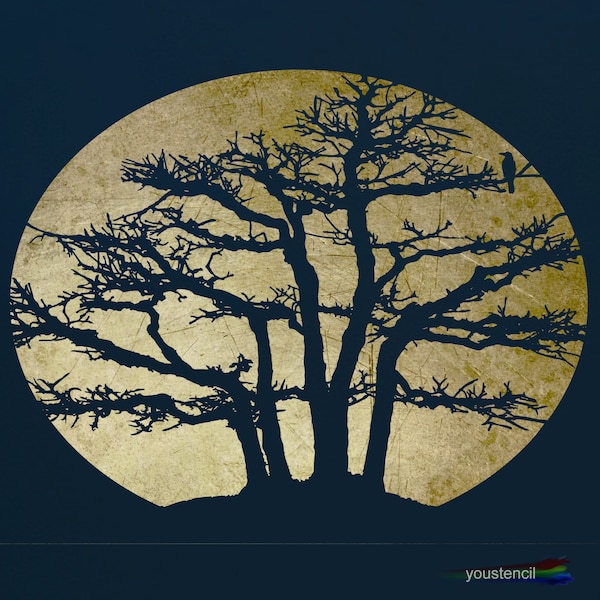 Tree Wall Stencils - Etsy