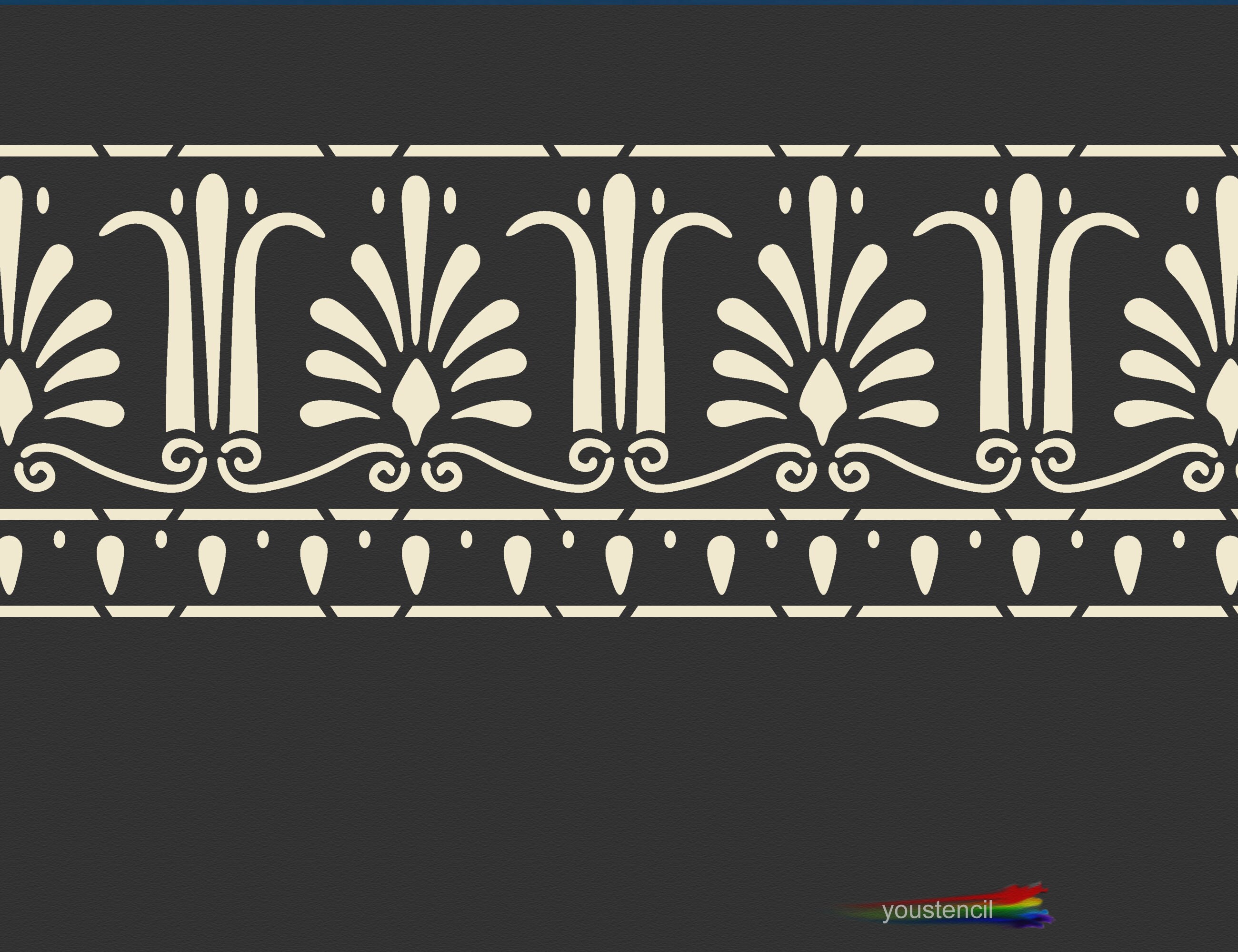 Large Greek Border Stencil for Walls, Art and Furniture. ST122L - Etsy