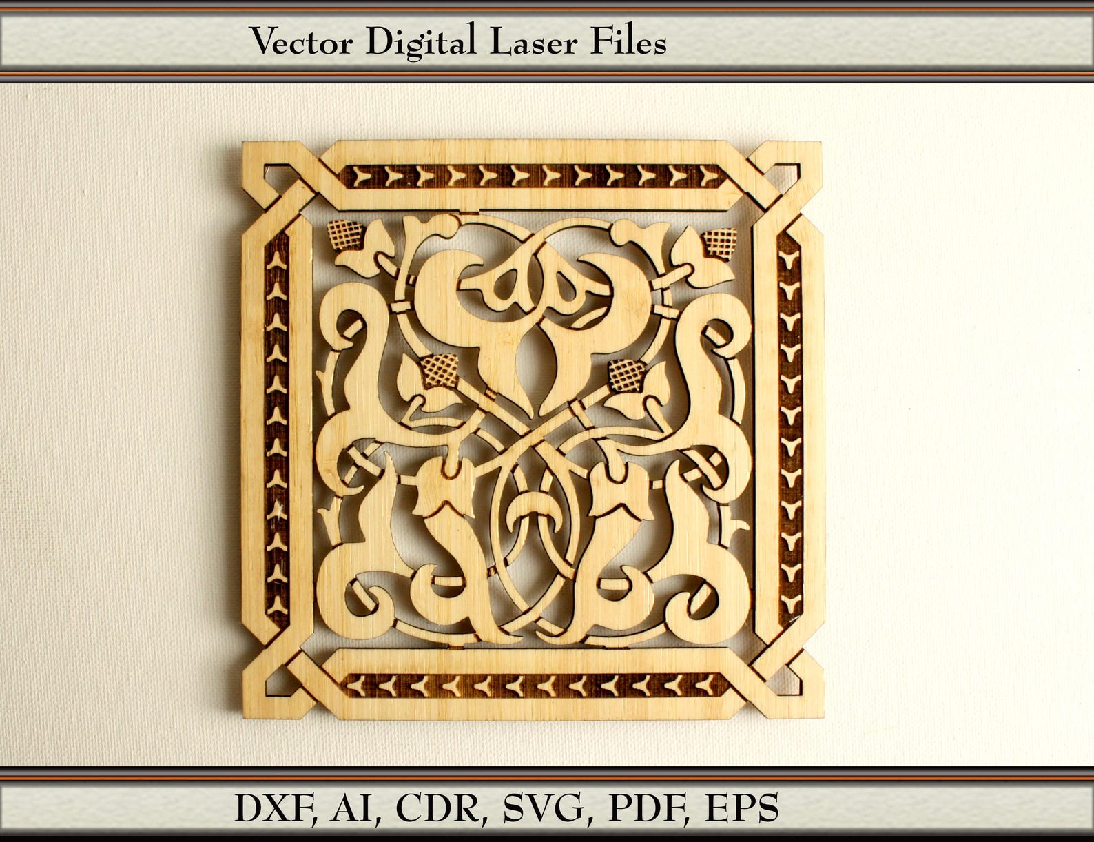 Moroccan Tile Vector, #79, Svg, Dxf, Ai, Cdr, Pdf, Eps. Laser Cut Files ...