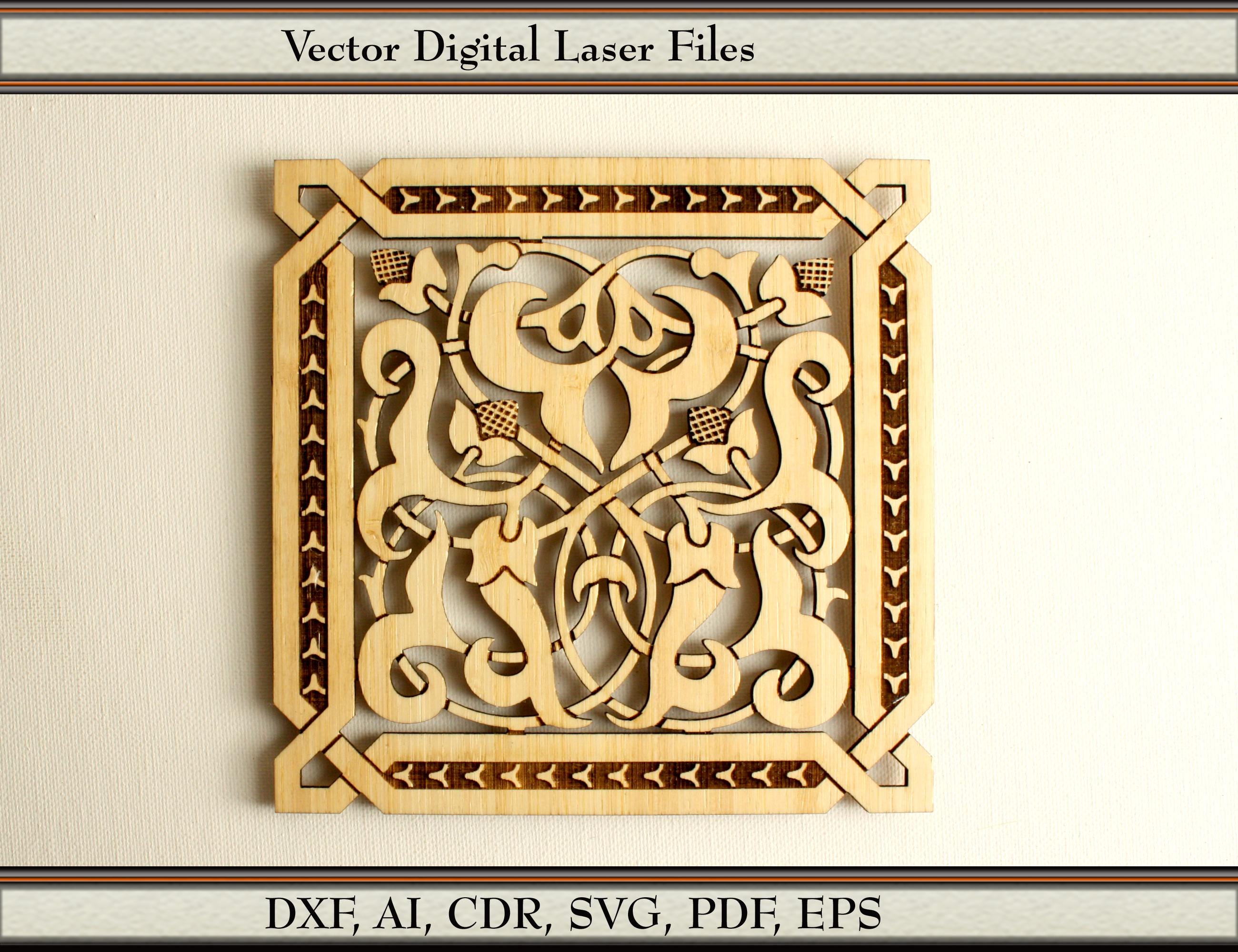 Moroccan Tile Vector, #79, Svg, Dxf, Ai, Cdr, Pdf, Eps. Laser Cut Files ...