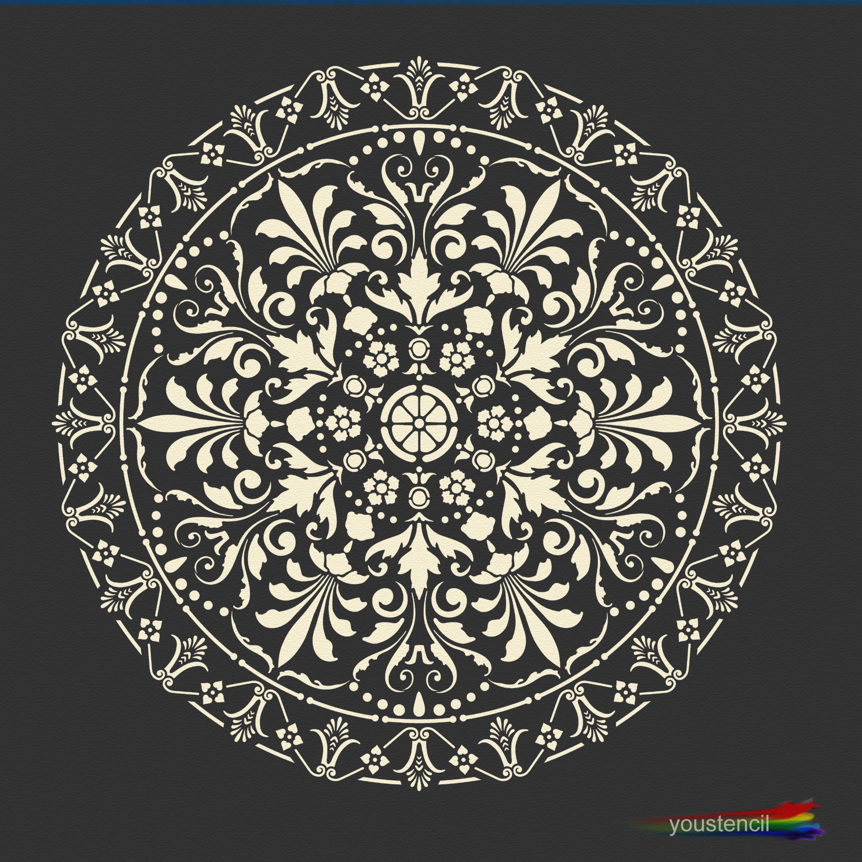Large Mandala Wall Stencil ST90 - Etsy