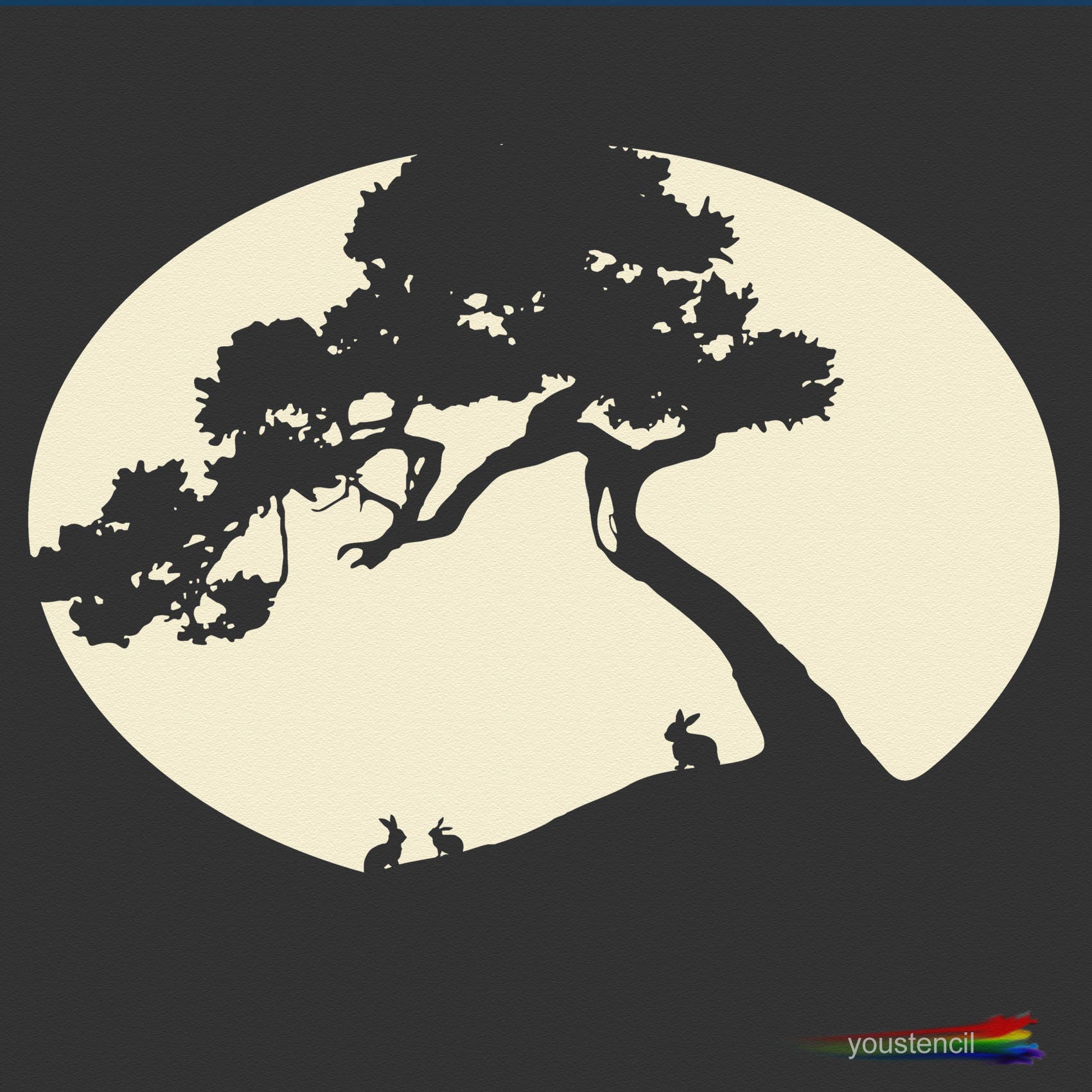 Tree Stencil for Art Walls and Decoration ST65 | Etsy