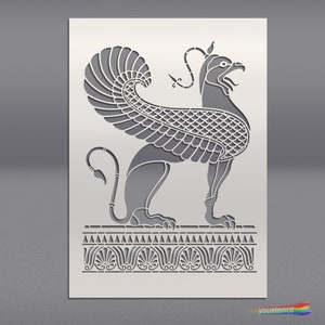 Greek Griffin Stencil , Extra Large , ST102XL - Etsy