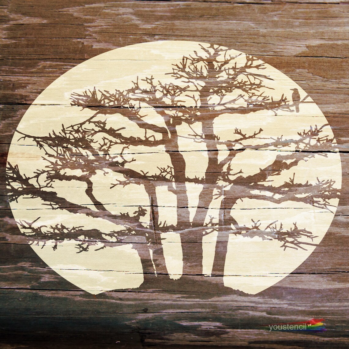 Tree Stencil for Walls, Art and Furniture. ST66 - Etsy