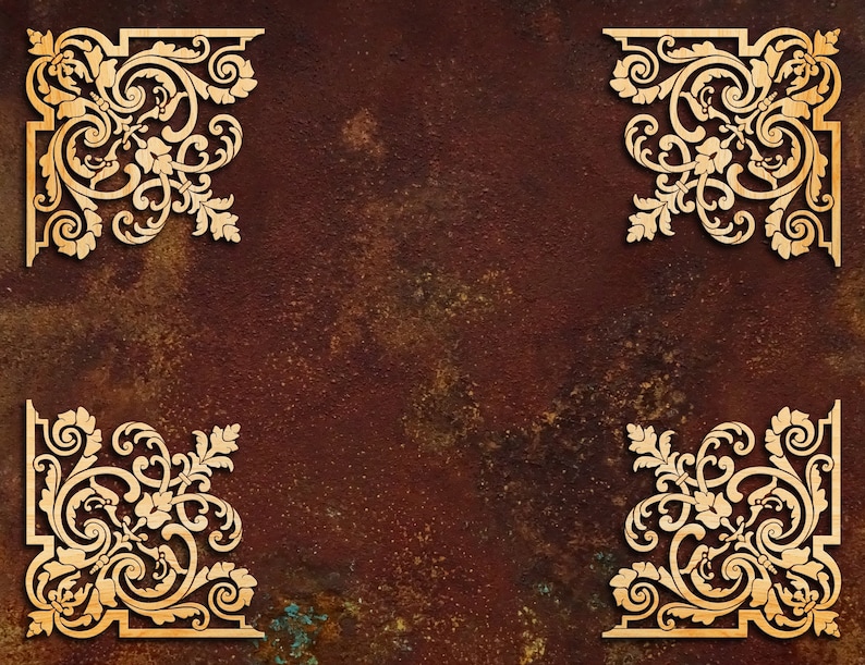 Victorian Corner Design Vector 8 Svg Dxf Ai Cdr Pdf - Etsy