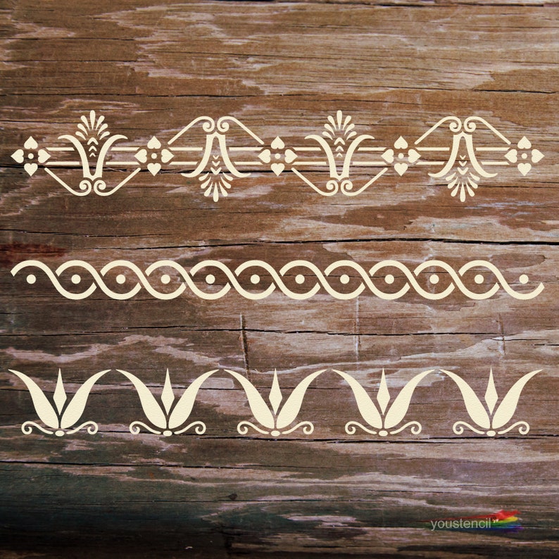 Greek Decorative Borders Stencil for Walls Art and Furniture: - Etsy