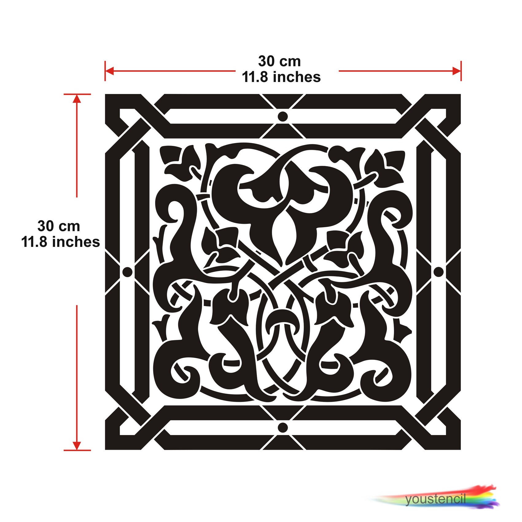 Moroccan Tile Stencil Large. for Walls Furniture and Art: | Etsy