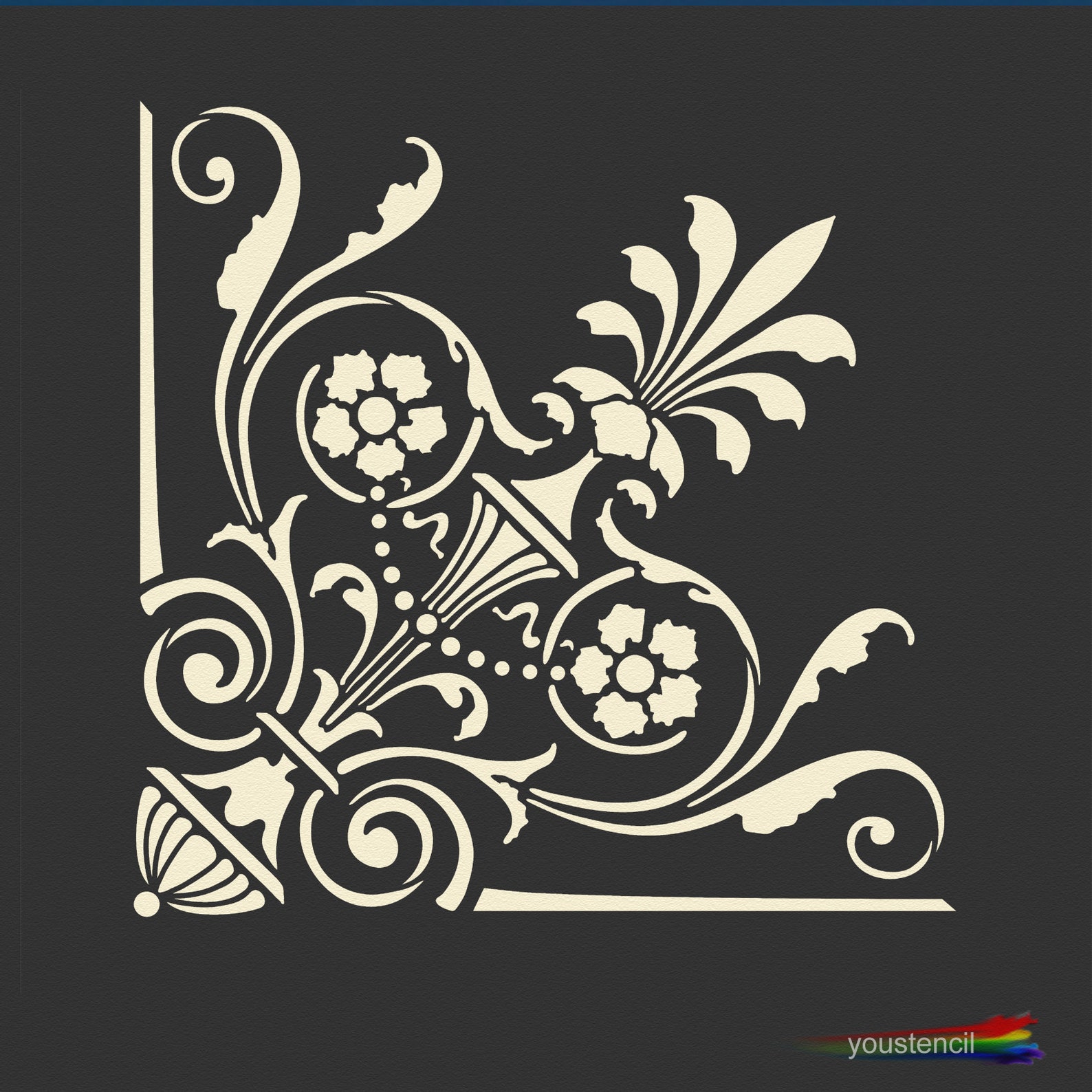 Victorian Corner Stencil, for Walls, Furniture and Art. ST7 - Etsy