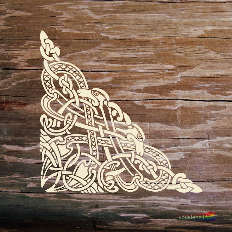Celtic Knot Corner Stencil for Art, Walls and Furniture ST108 - Etsy