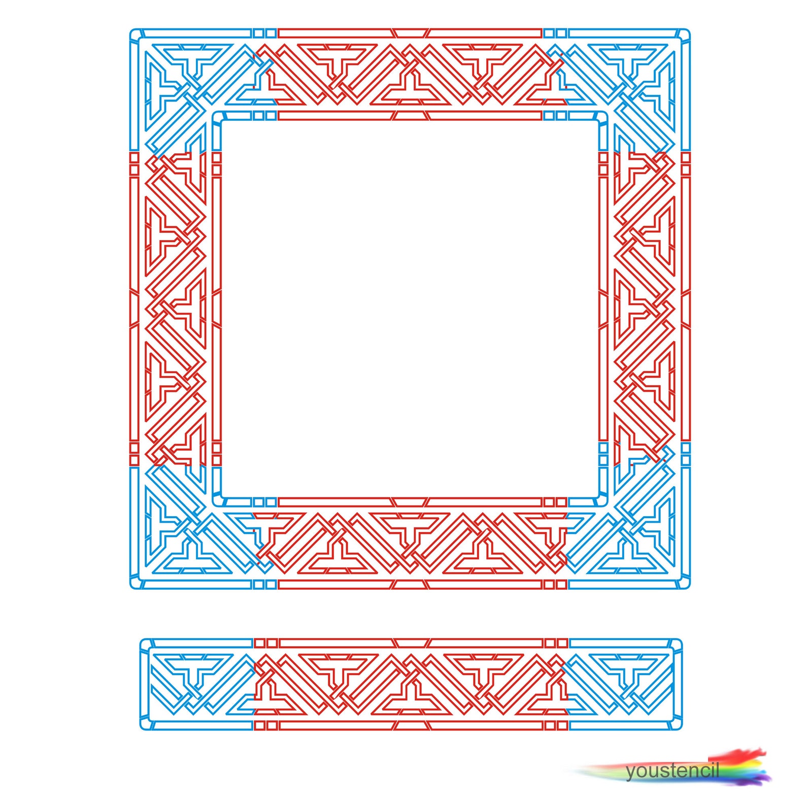 Moroccan Border Stencil Extra Large With Corner &terminations - Etsy