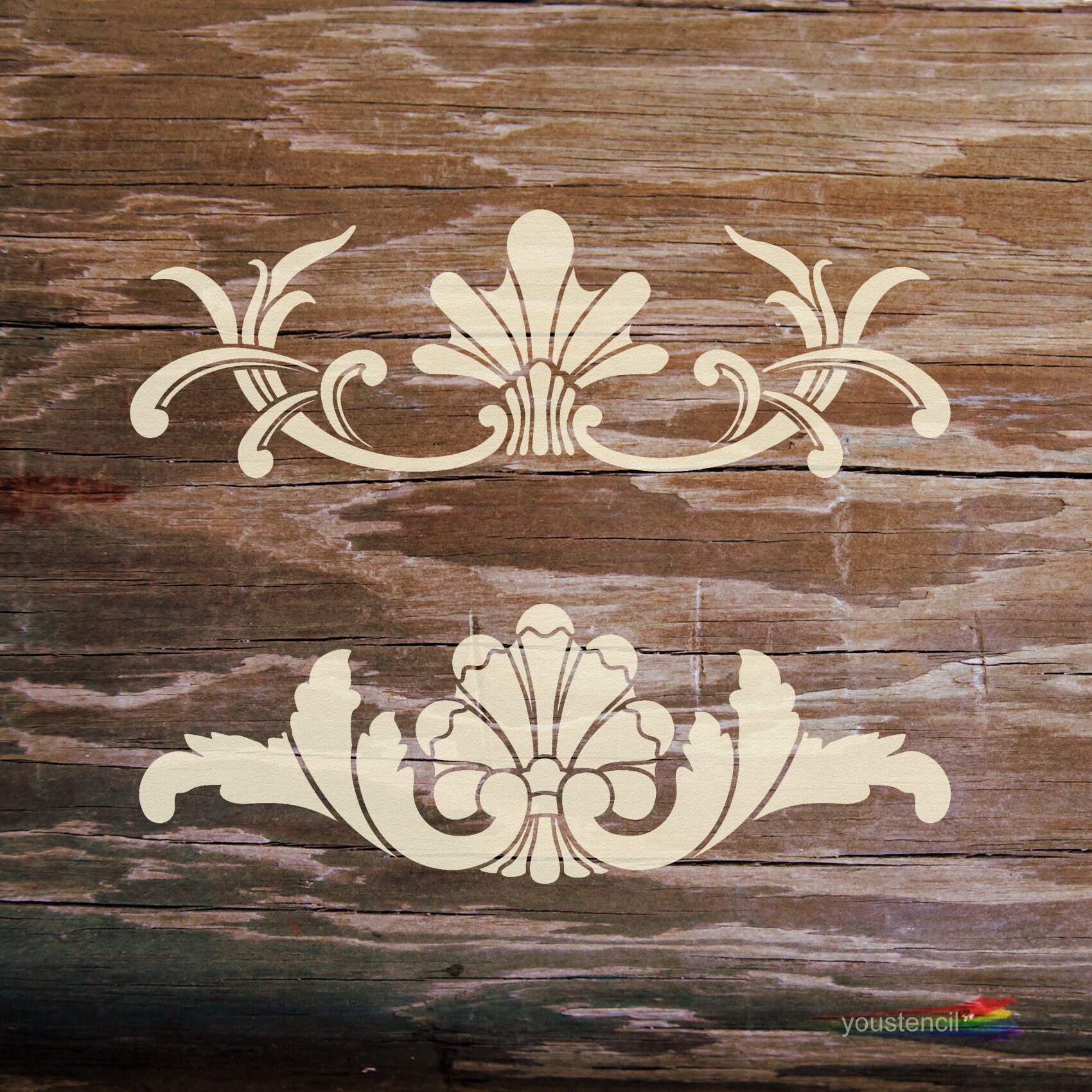 Victorian Ornament Stencil for Art Walls & Furniture ST1 | Etsy