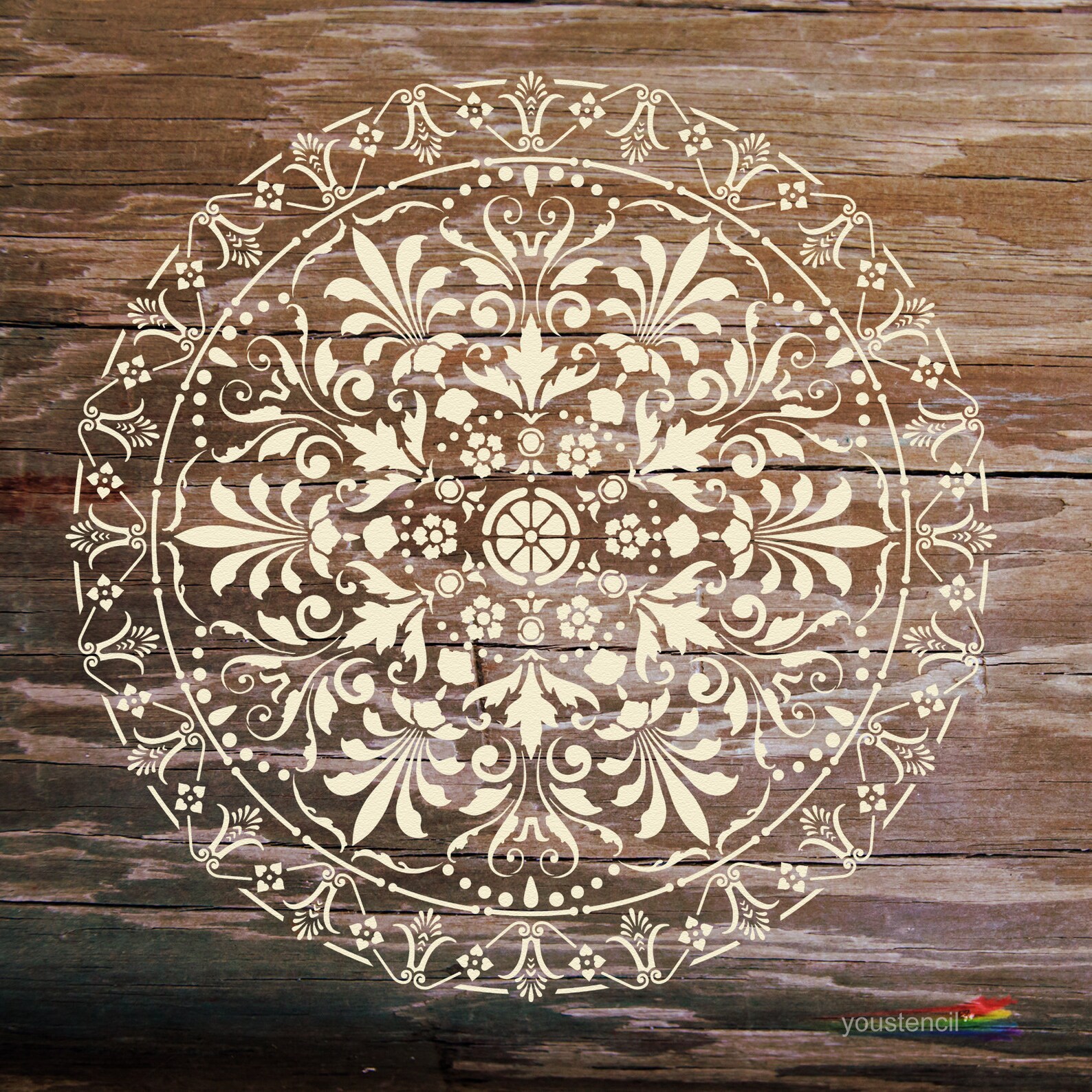 Large Mandala Wall Stencil ST90 - Etsy
