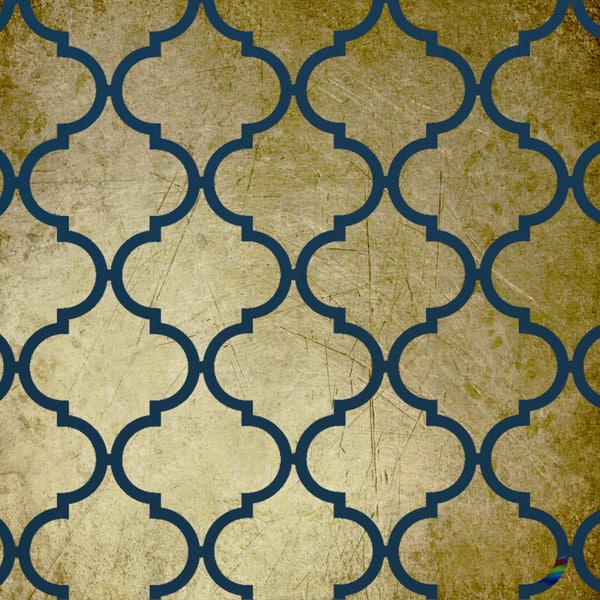 Moroccan Wall Stencil - Etsy