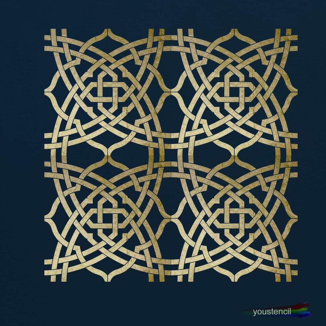 Moroccan Tile Stencil for Walls Art and Furniture. ST69R - Etsy
