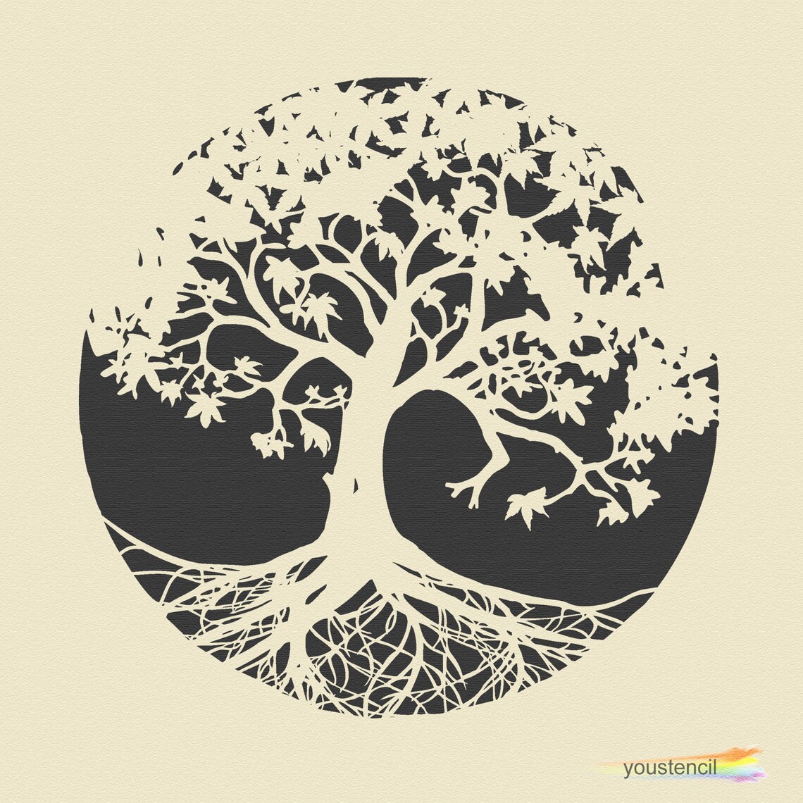 Tree Stencil for Walls Art and Furniture. ST37 - Etsy