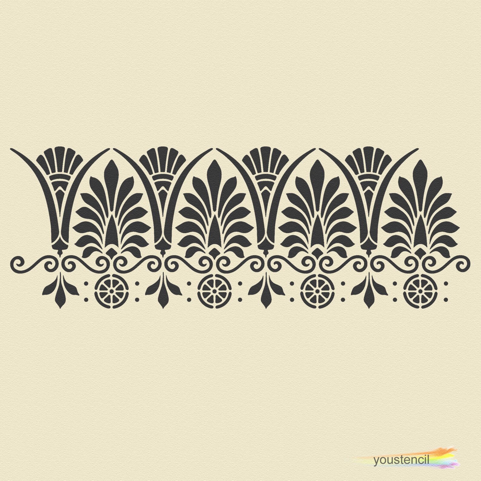 Greek Border Stencil for Walls, Art and Furniture. ST52 - Etsy