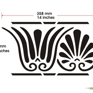 Greek Border Stencil, Extra Large. for Walls , Furniture and Art: ST113 ...