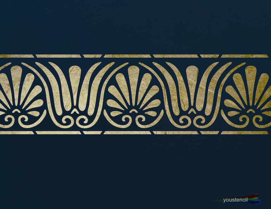 Greek Border Stencil, Extra Large. for Walls , Furniture and Art: ST113 ...