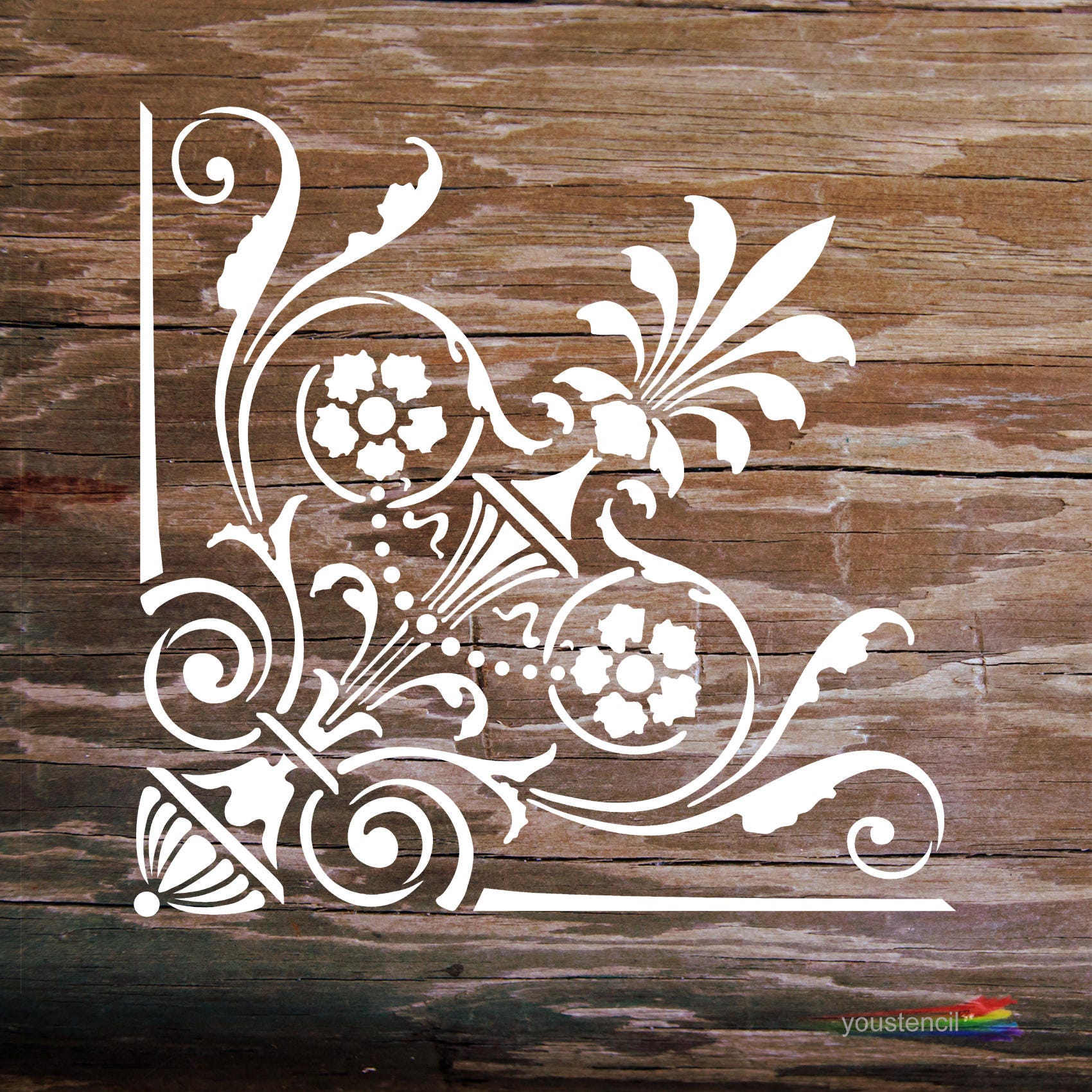 Victorian Corner Stencil, for Walls, Furniture and Art. ST7 - Etsy