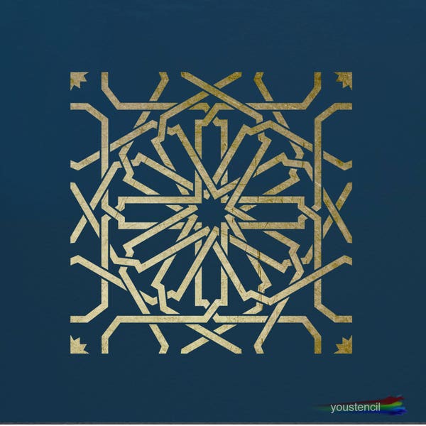 Moroccan Tile Stencil - Etsy