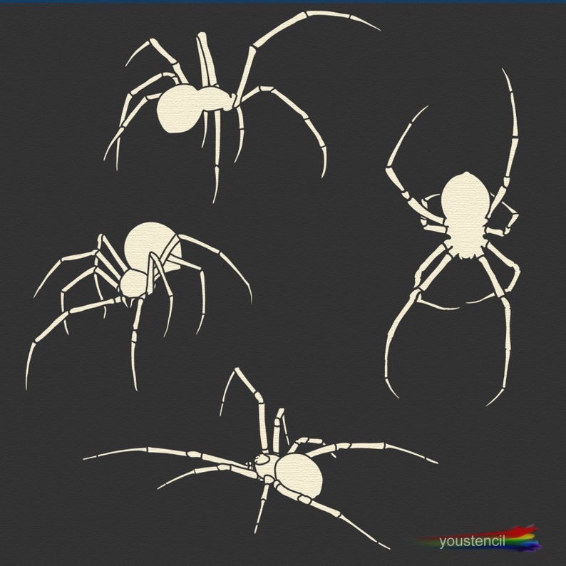 Spider Stencil for Art and Decoration ST67 | Etsy