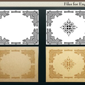 Gothic Vector, Corner Design, #104. Svg, Dxf, Ai, Cdr, Pdf, Eps, for ...