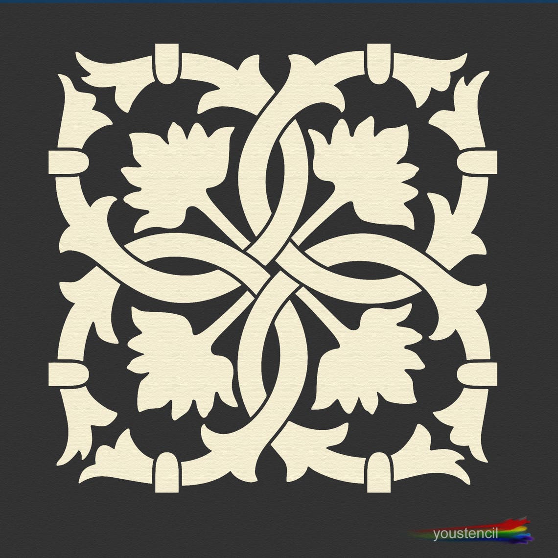 Portuguese Azulejos Tile Stencil ST84 | Etsy