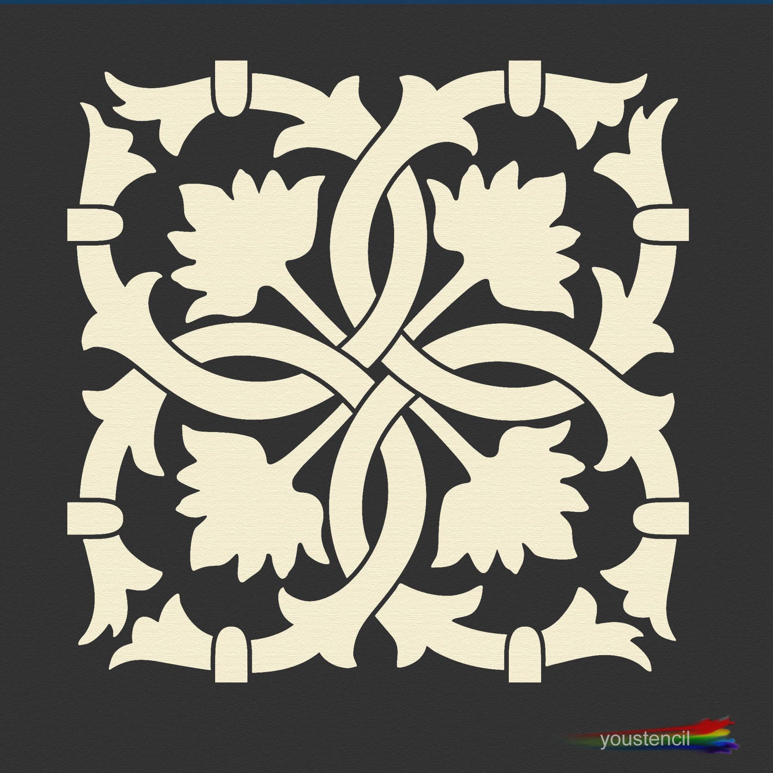 Portuguese Azulejos Tile Stencil ST84 | Etsy