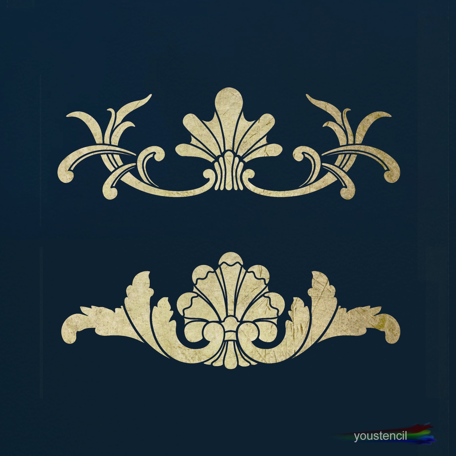 Victorian Ornament Stencil for Art Walls & Furniture ST1 | Etsy