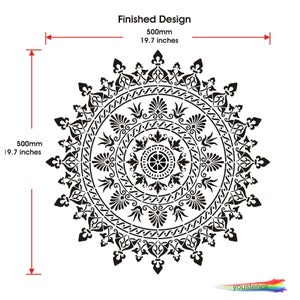 Large Mandala Wall Stencil ST71 - Etsy