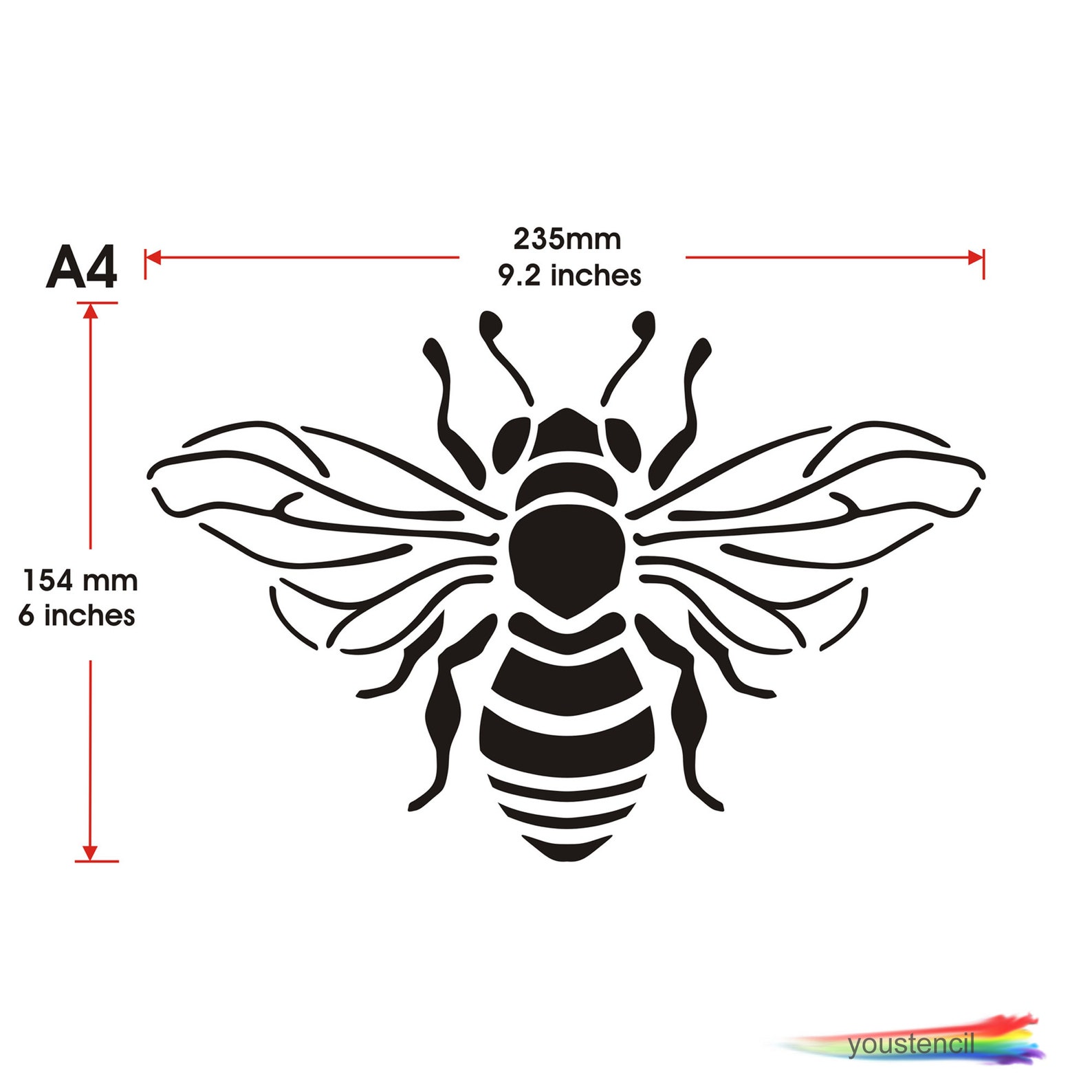 Bumble Bee Stencil for Walls Furniture and Art ST101 | Etsy
