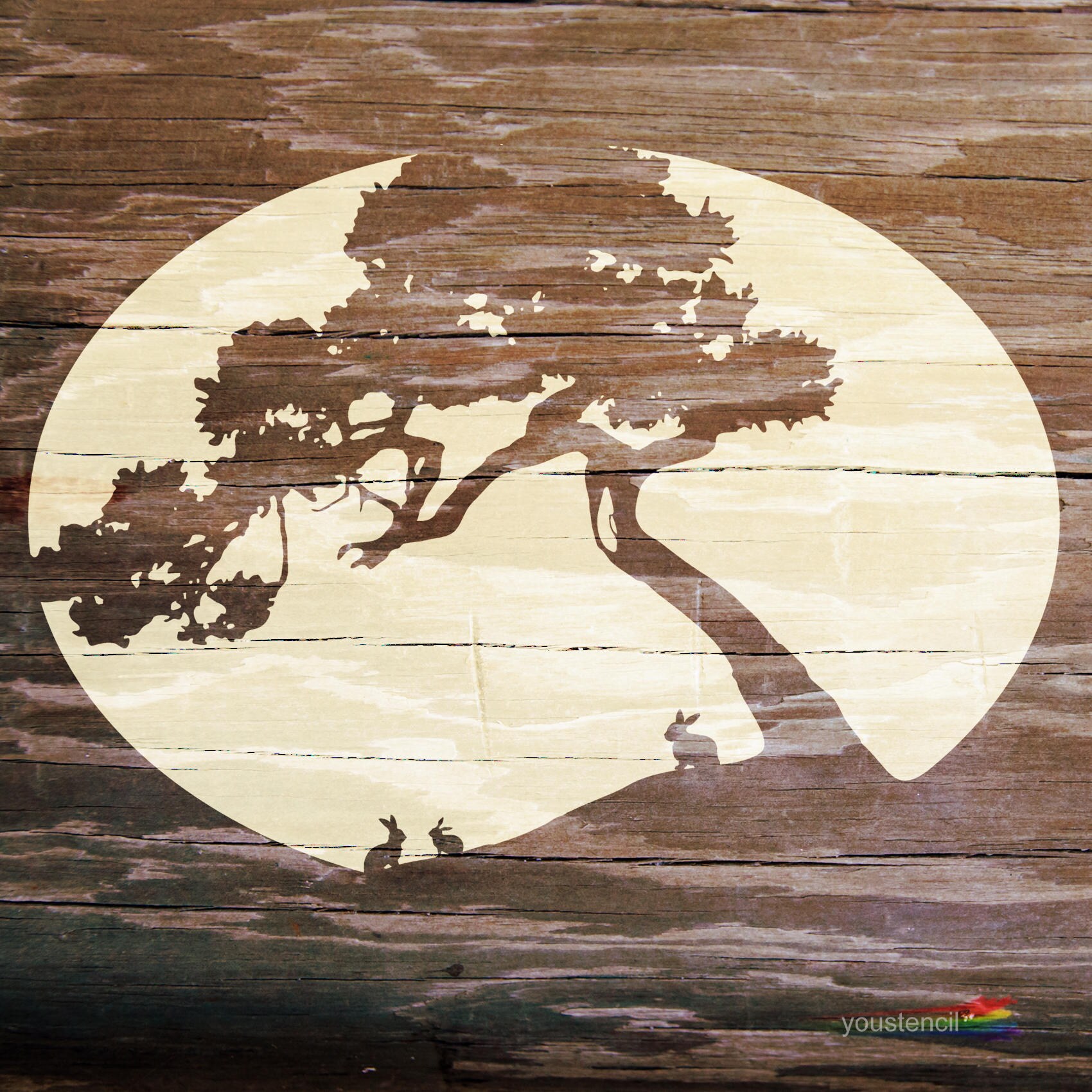 Tree Stencil for Art Walls and Decoration ST65 | Etsy