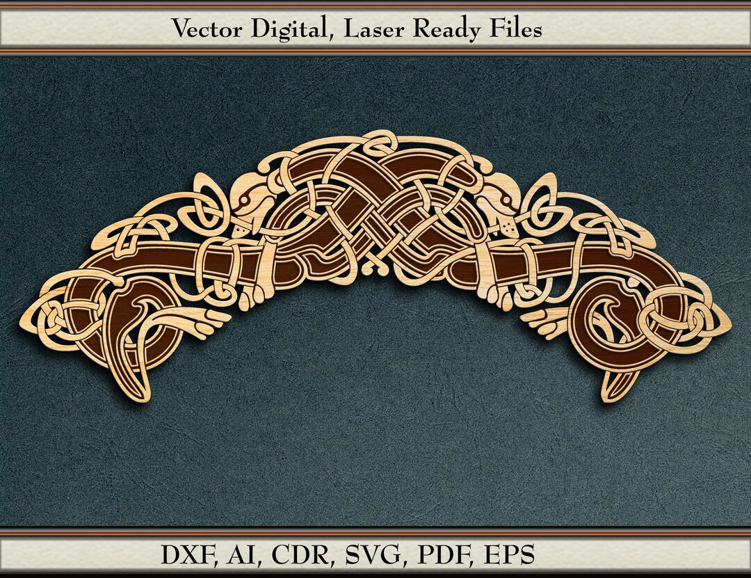 Celtic Knot Curved Motif, Vector, #99, Svg, Dxf, Ai, Cdr, Pdf, Eps ...