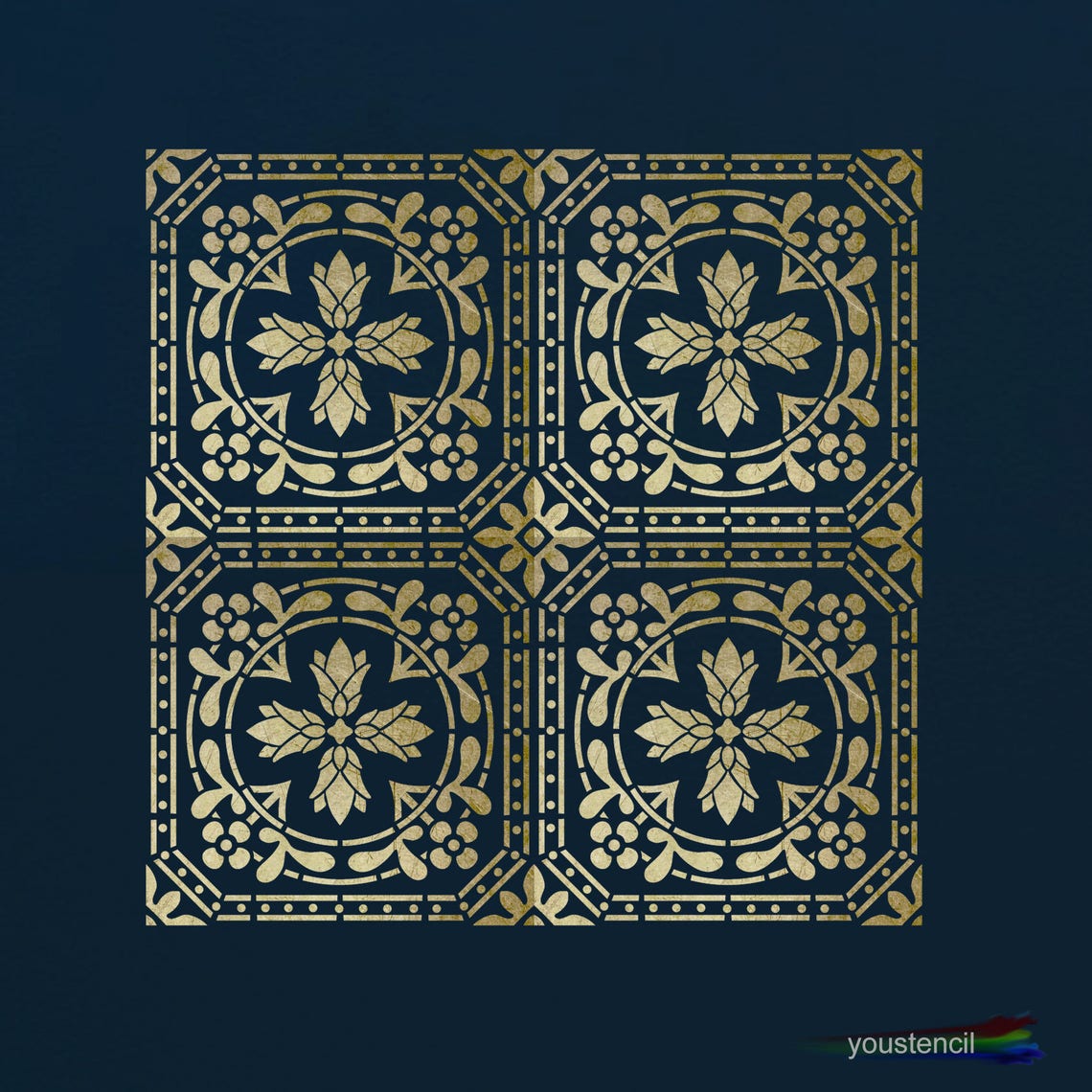 Portuguese Azulejos Tile Stencil ST20 - Etsy