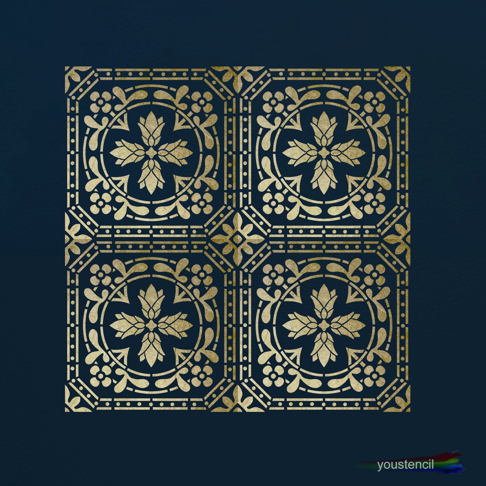 Portuguese Azulejos Tile Stencil ST20 - Etsy