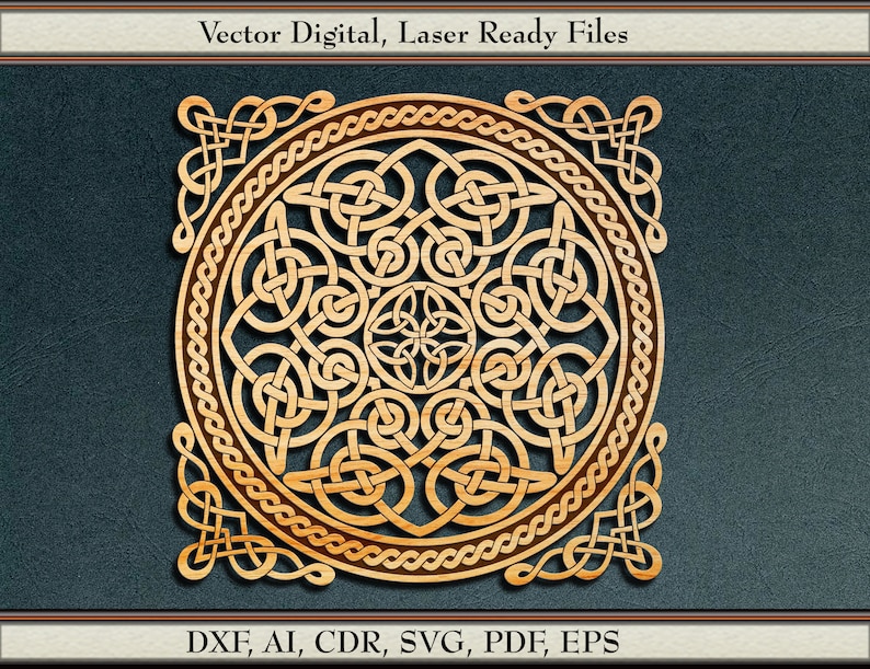 Celtic Knot Tile Design Vector 86 Svg Dxf Ai Cdr Pdf - Etsy