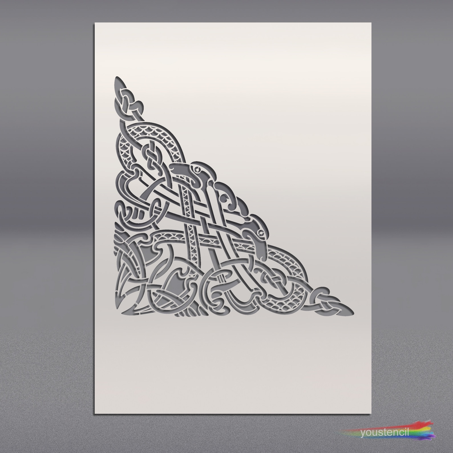 Celtic Knot Corner Stencil for Art Walls and Furniture ST108 - Etsy Canada