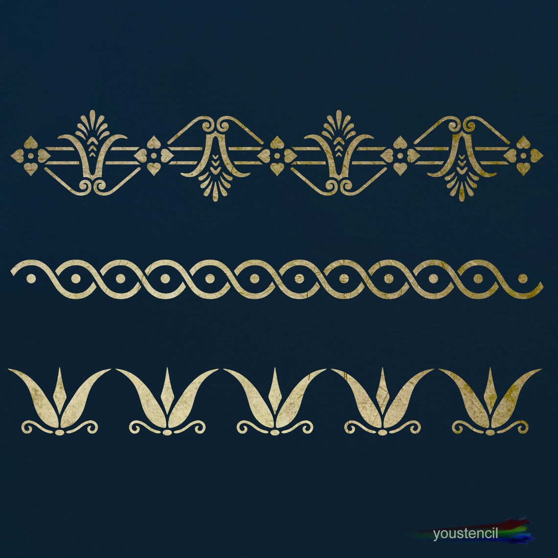 Greek Decorative Borders Stencil for Walls Art and Furniture: - Etsy