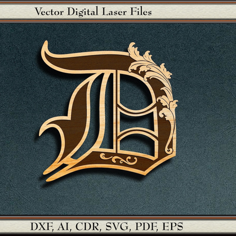 Monogram Letter D - Etsy