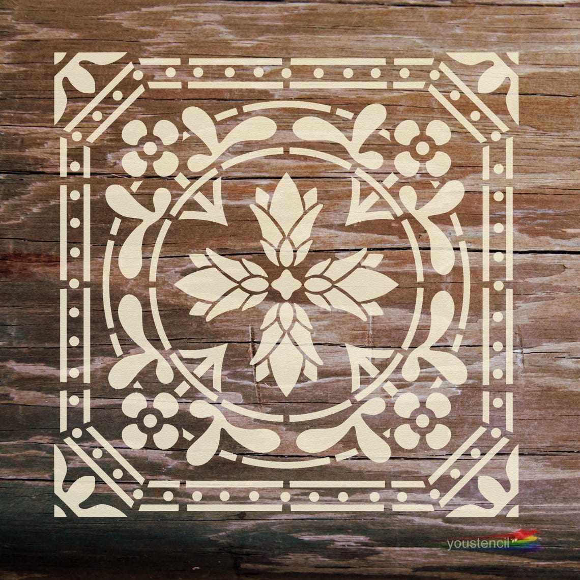 Portuguese Azulejos Tile Stencil ST20 - Etsy