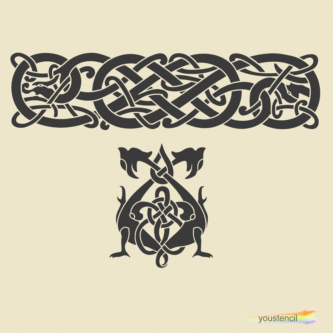 Celtic Knot Stencil for Walls Art and Furniture. ST87 - Etsy Canada