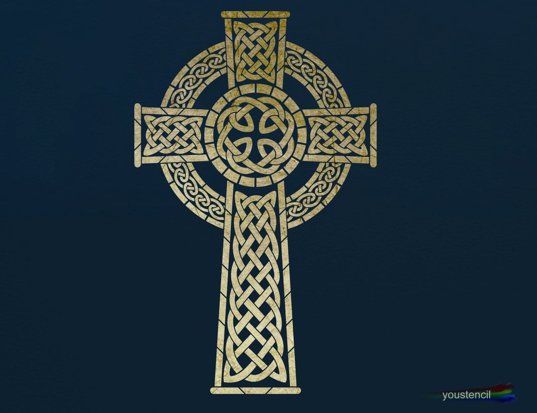 Celtic Cross Stencil for Art and Decoration ST116 - Etsy