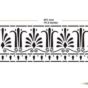 Large Greek Border Stencil for Walls, Art and Furniture. ST122L - Etsy