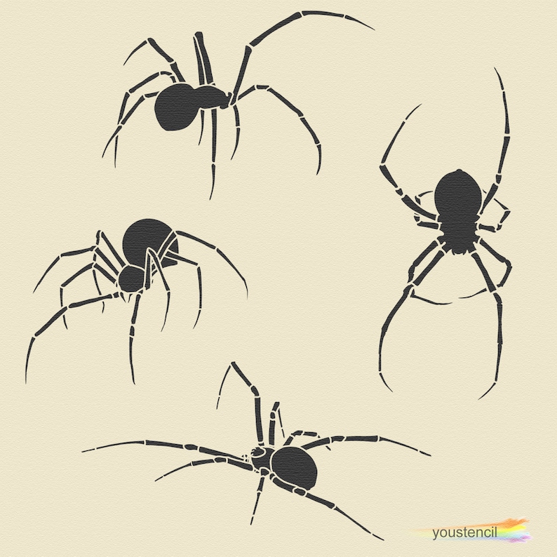 Spider Stencil for Art and Decoration ST67 - Etsy